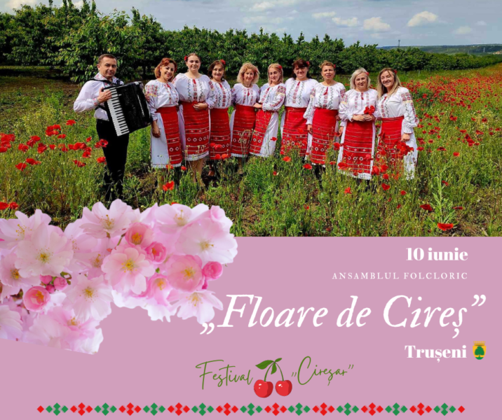 Ansamblul folcloric „Floare de Cireș” | Primăria Trușeni